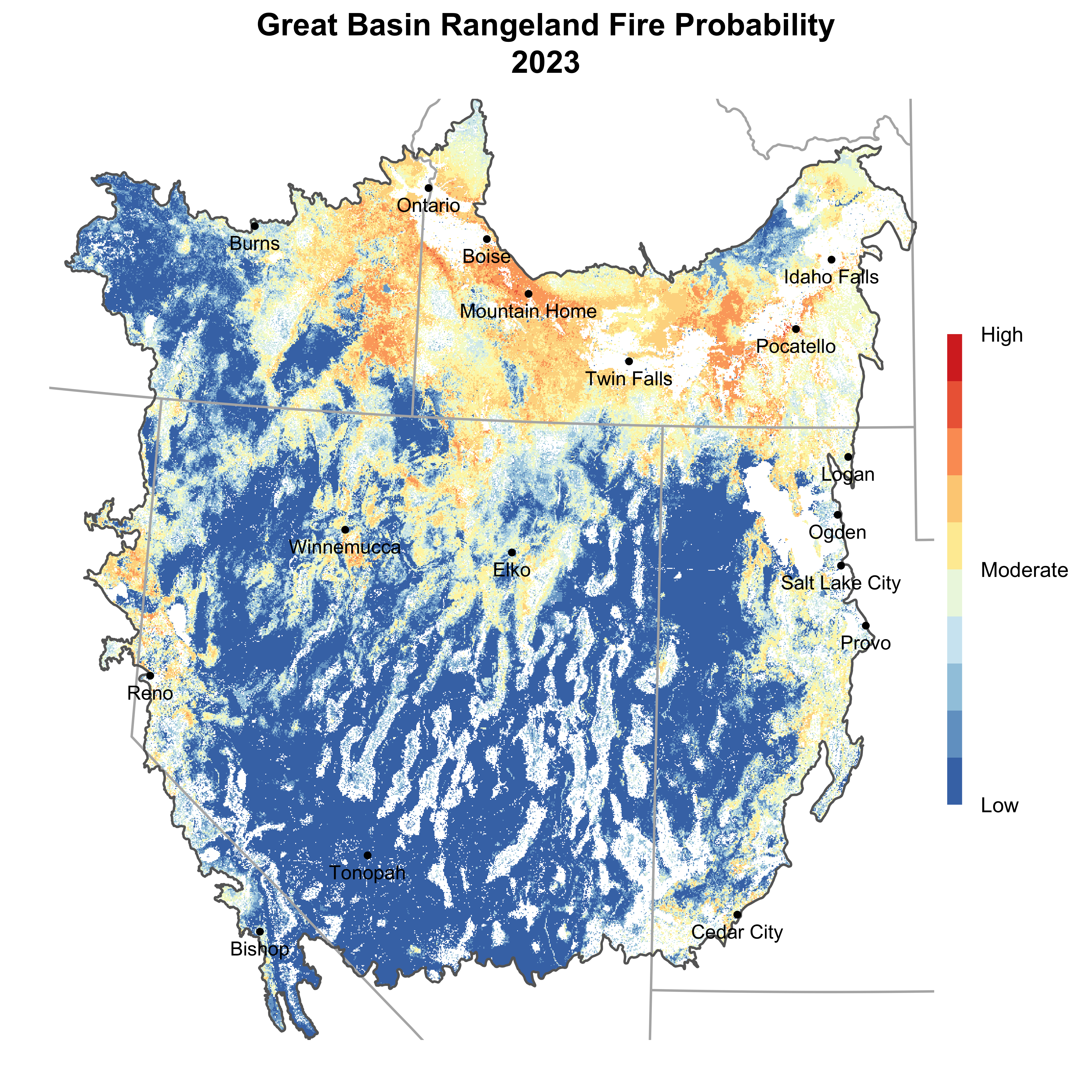 Great Basin rangeland fire probability